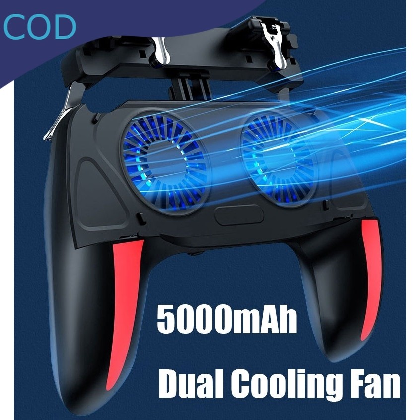 Jual HOT H10 PUBG Mobile Game Controller dengan Pendingin Kipas Ganda ...