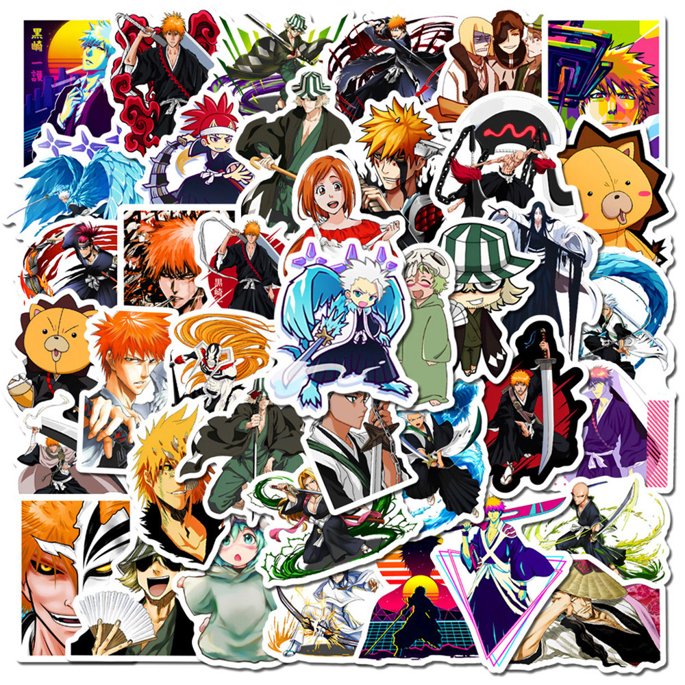 Jual 10/30/50pcs Classic Cool Anime BLEACH Manga Stickers Waterproof ...