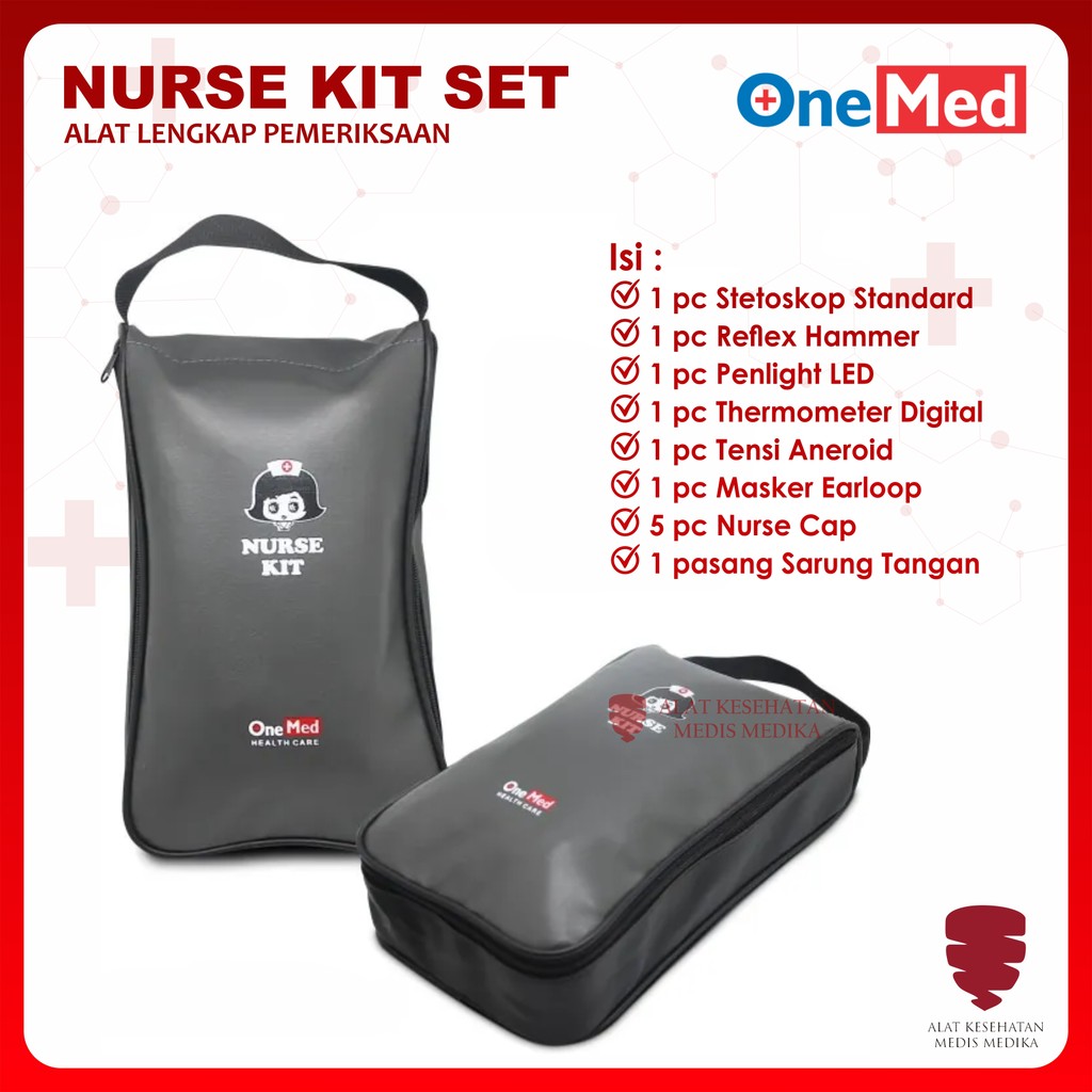 Jual Nurse Kit Set Onemed Nursing Paket Tas Alat Perlengkapan Suster ...
