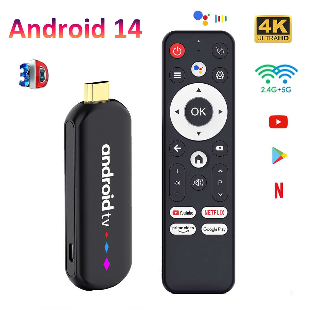 Jual Android TV Stick H96 Max S905L3 Quad-Core TV Stick Android 14 ...