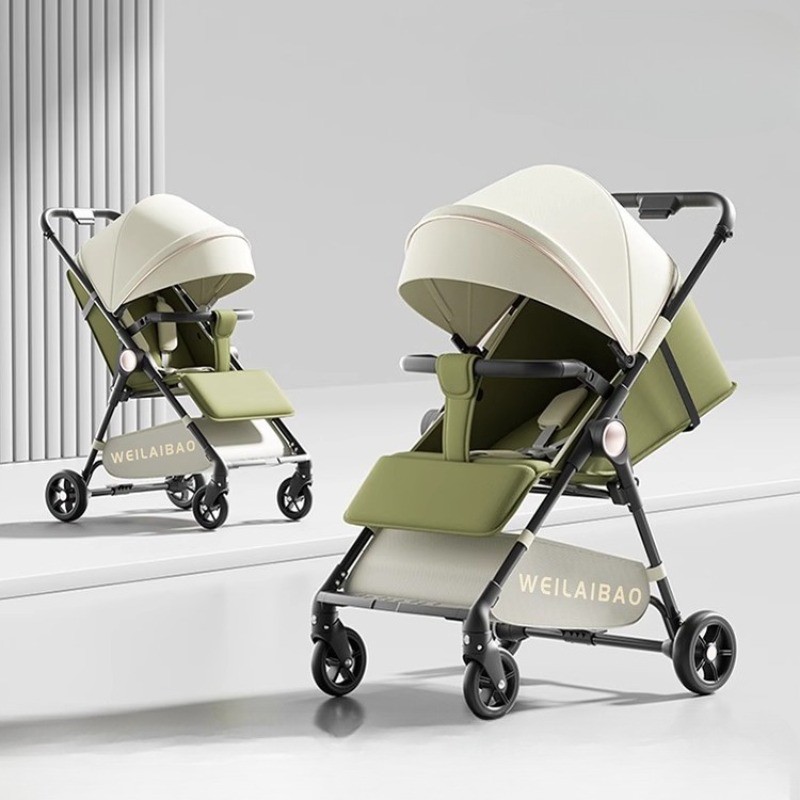 Jual Lightweight Strollers with Large Canopy Can Sit or Lie Down Travel ...