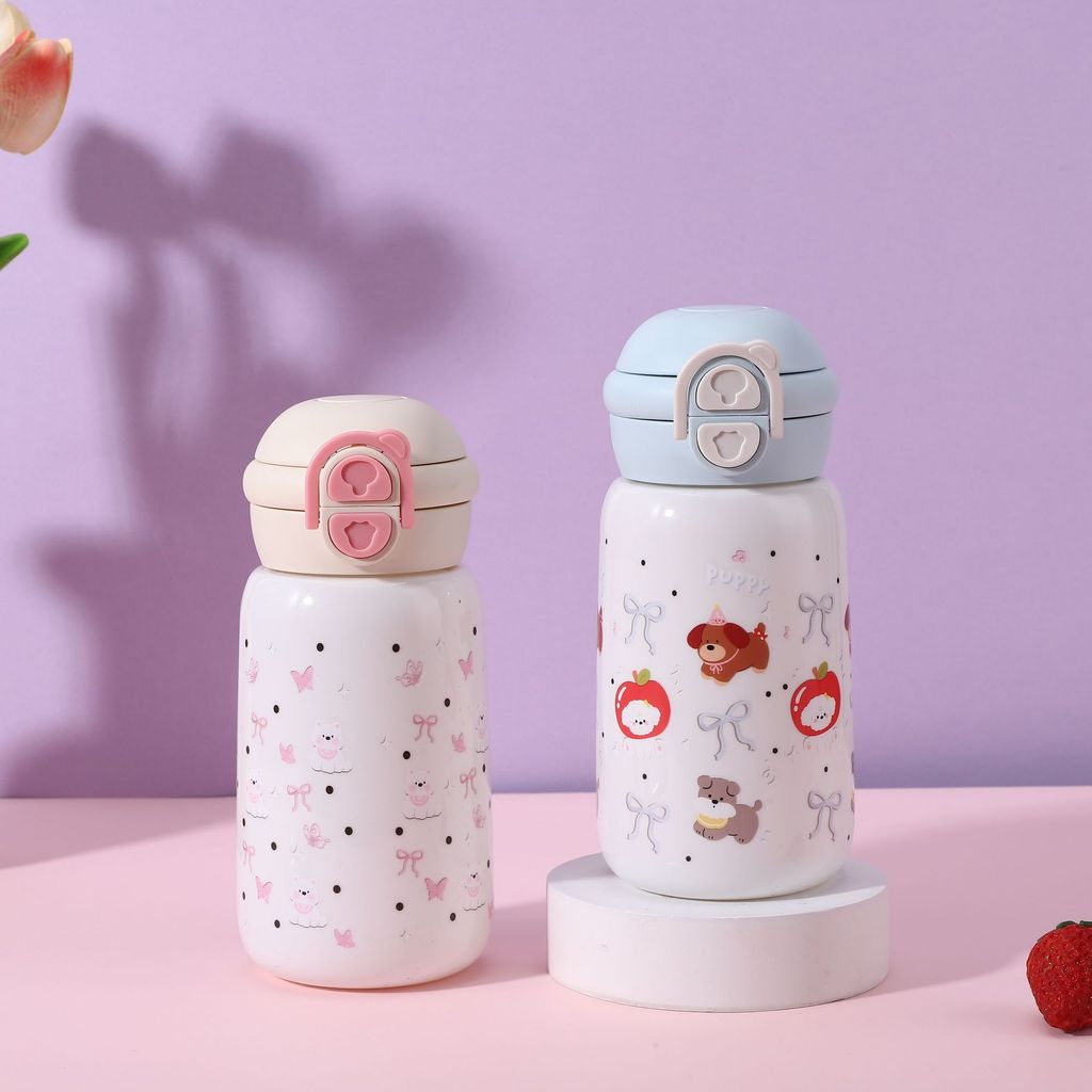 Jual Botol Minum Anak 500ml dengan Sedotan | Tutup Lock Anti Tumpah ...