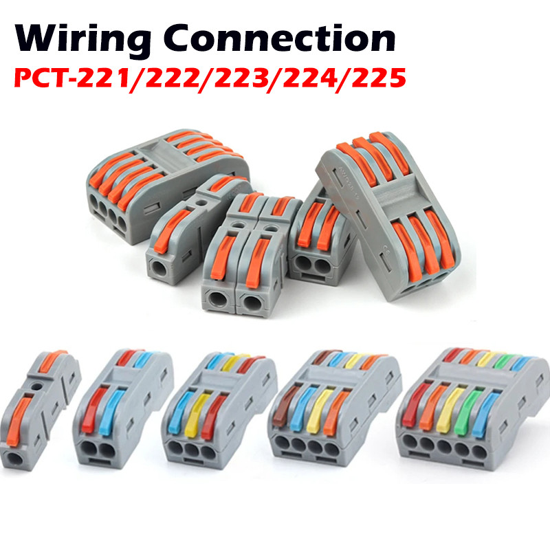 Jual Quick Wire Connectors push-in Spring splicing Butt Wiring ...