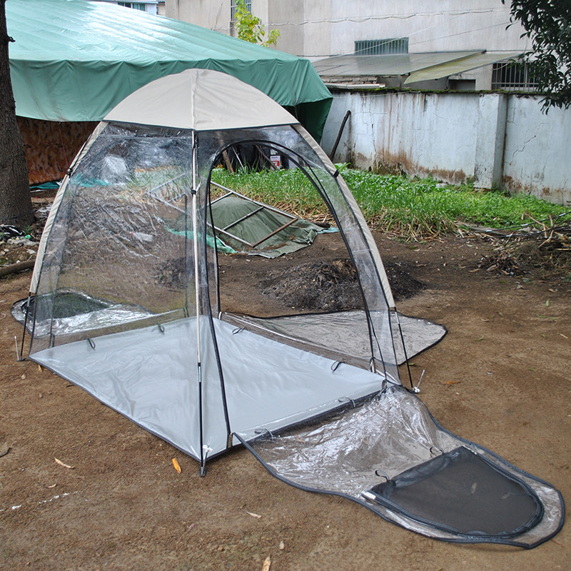 Jual Outdoor Sports Tents with Top Cover, Transparent Tent, 4-6 Persons ...
