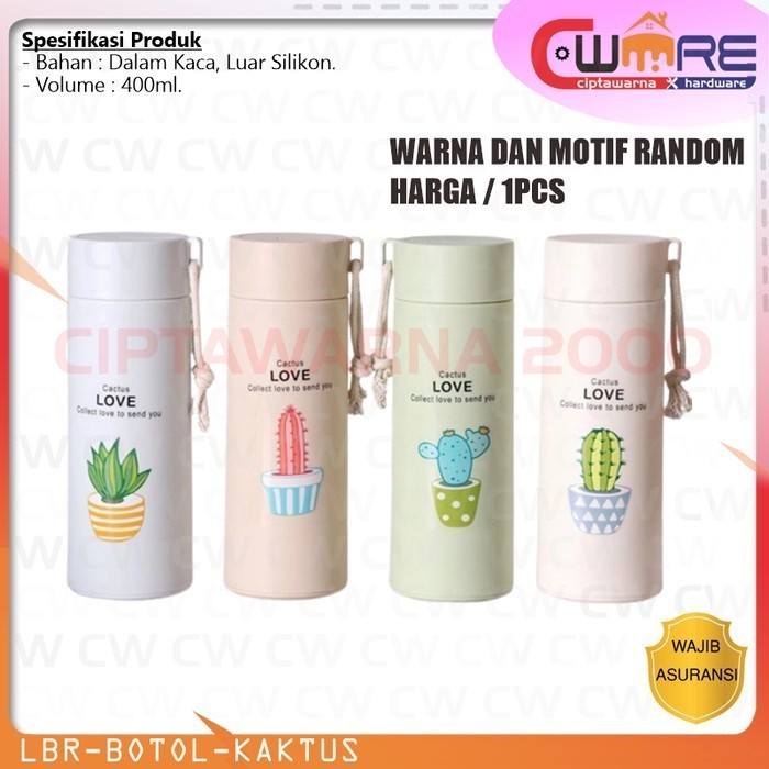 Jual Botol Air Minum Tumbler Anak Sekolah Motif Kaktus Termos Cactus ...