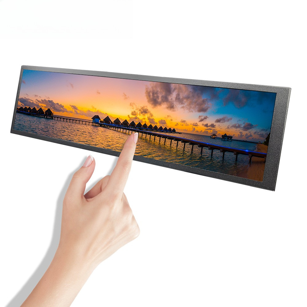 Jual Ultra Widescreen Long Touch Monitor 8.8 12.6 inch IPS 1920x480 Bar ...