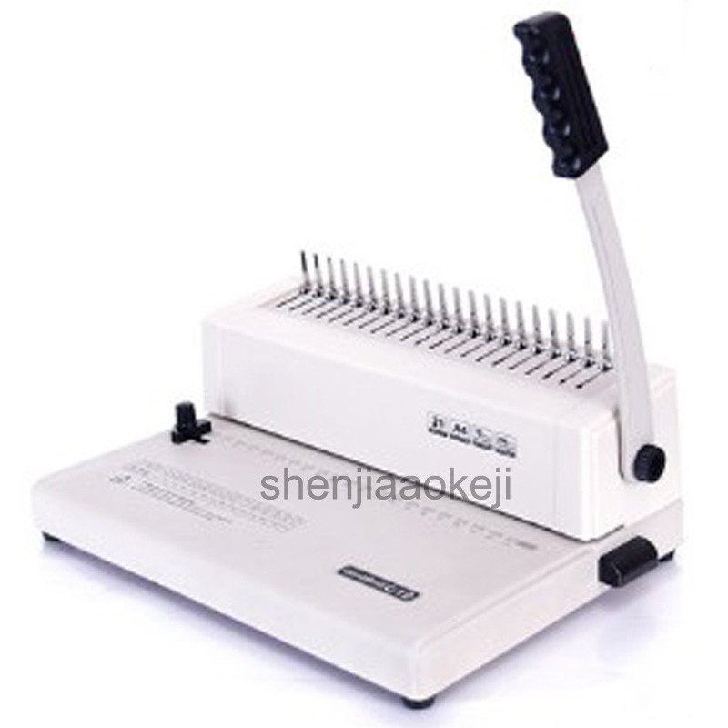 Jual A4 Manual bookbinding machine rubber ring clamp binding machine ...