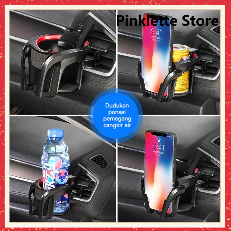 Jual 2 in 1 Tempat Botol Mobil Hp Cup Botol Car Phone Holder Car Cup ...