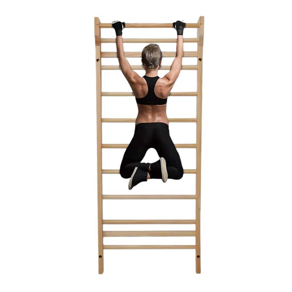 Jual Wooden Stall bar, Pull up bar Gymnastic Calisthenics Yoga Wall ...