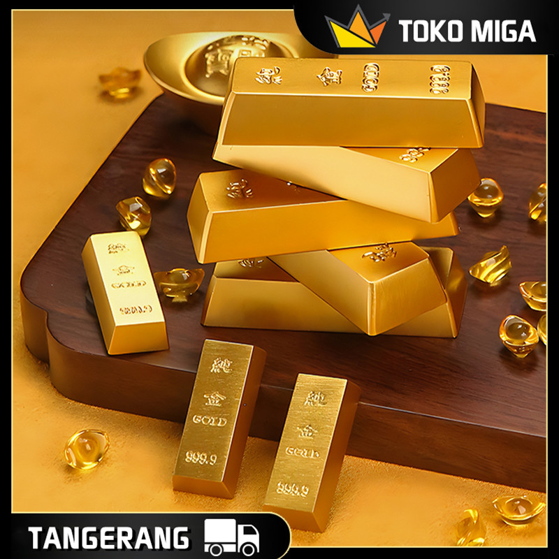 Jual 252G Emas Batangan Mainan Mas Palsu Mainan Pengganjal Pintu ...