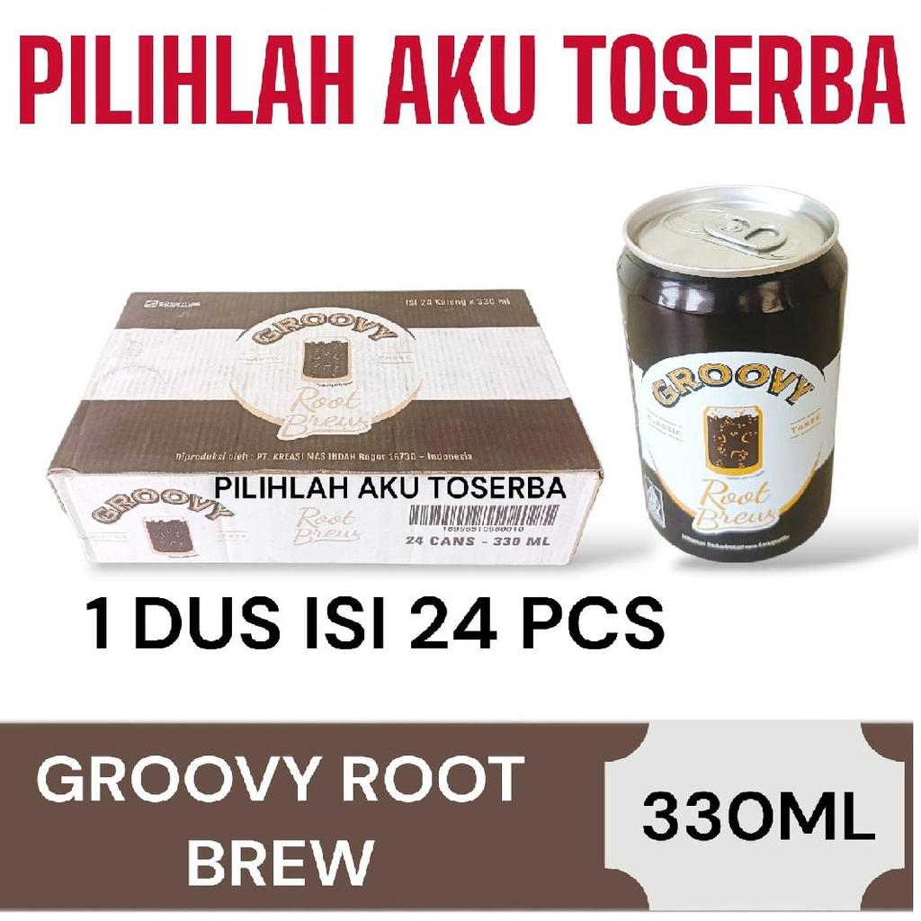 Jual Groovy Root Brew ( Root Beer ) 330 ml kemasan kaleng - ( HARGA 1 ...