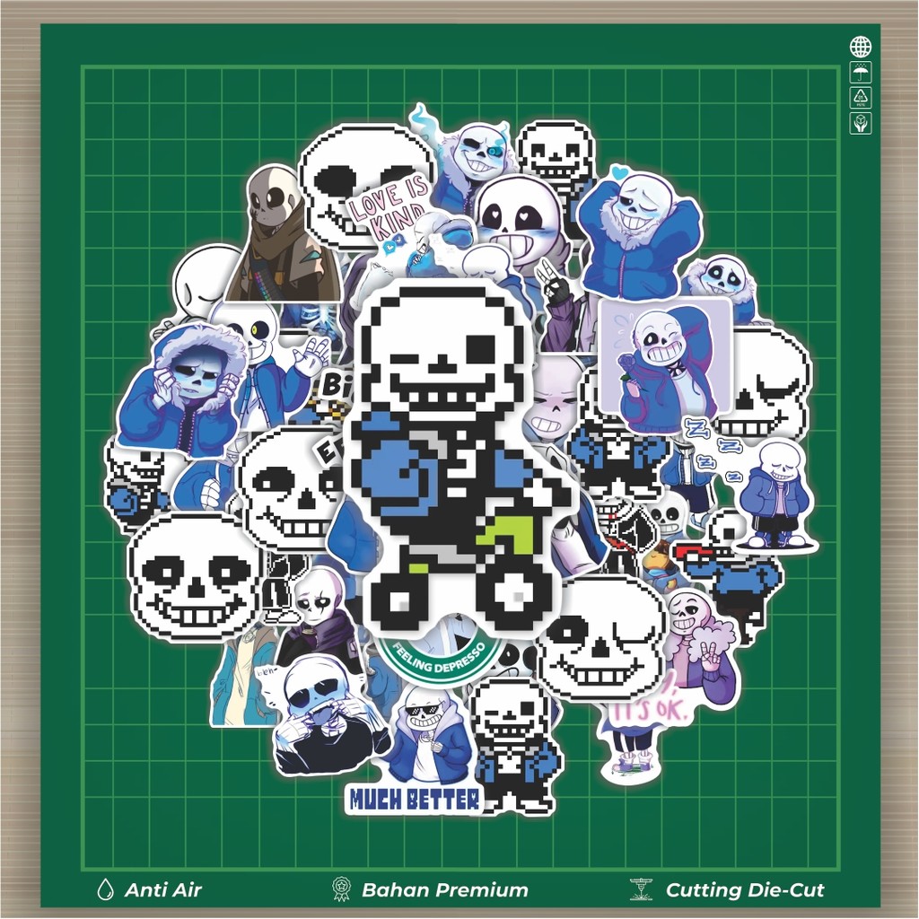 Jual HOT 50 PCS Stiker SANS UNDERTALE Stiker Fashion Cars Decal Dingin ...