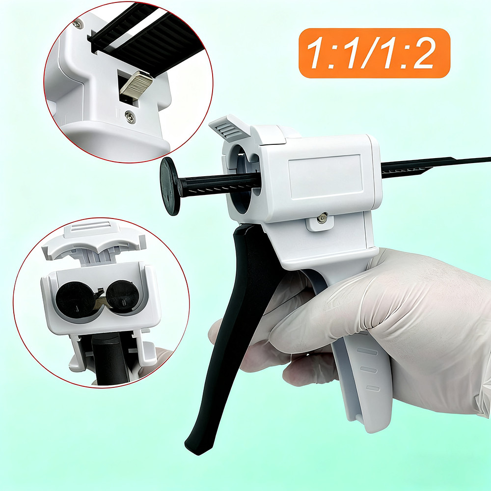 Jual Gun light body dental dispensing mixing gun 1:1 / 2:1 cartridge ...