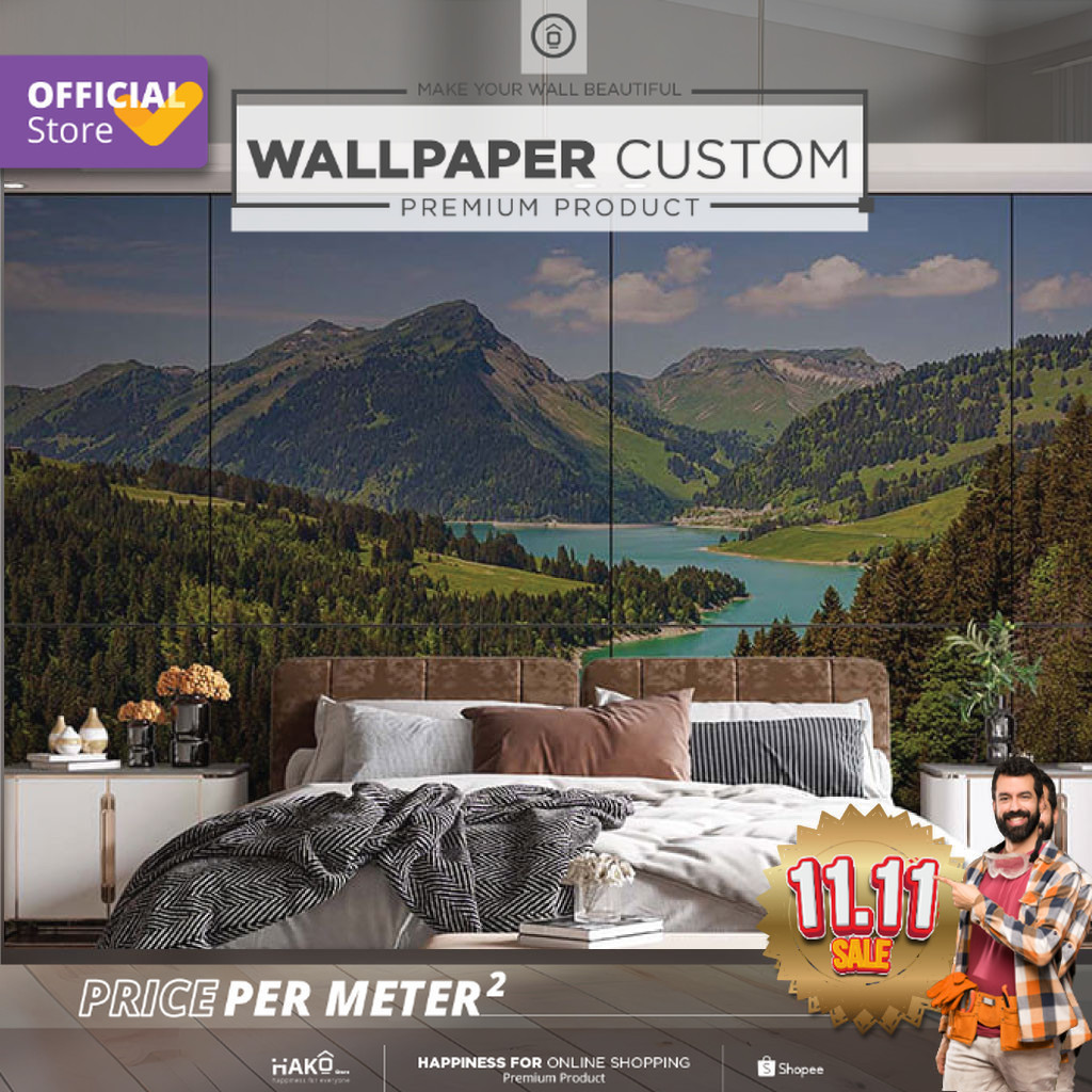 Jual Wallpaper Custom Kamar Tidur | Gambar Hutan dan Pemandangan Alam 1 ...