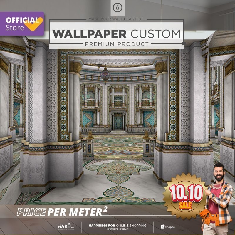 Jual Wallpaper Custom Musholla / Tempat Ibadah | Gambar Masjid, Kakbah ...