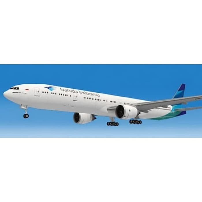 Jual DIY Miniatur Papercraft Pesawat Boeing 777-300ER Garuda | Shopee ...