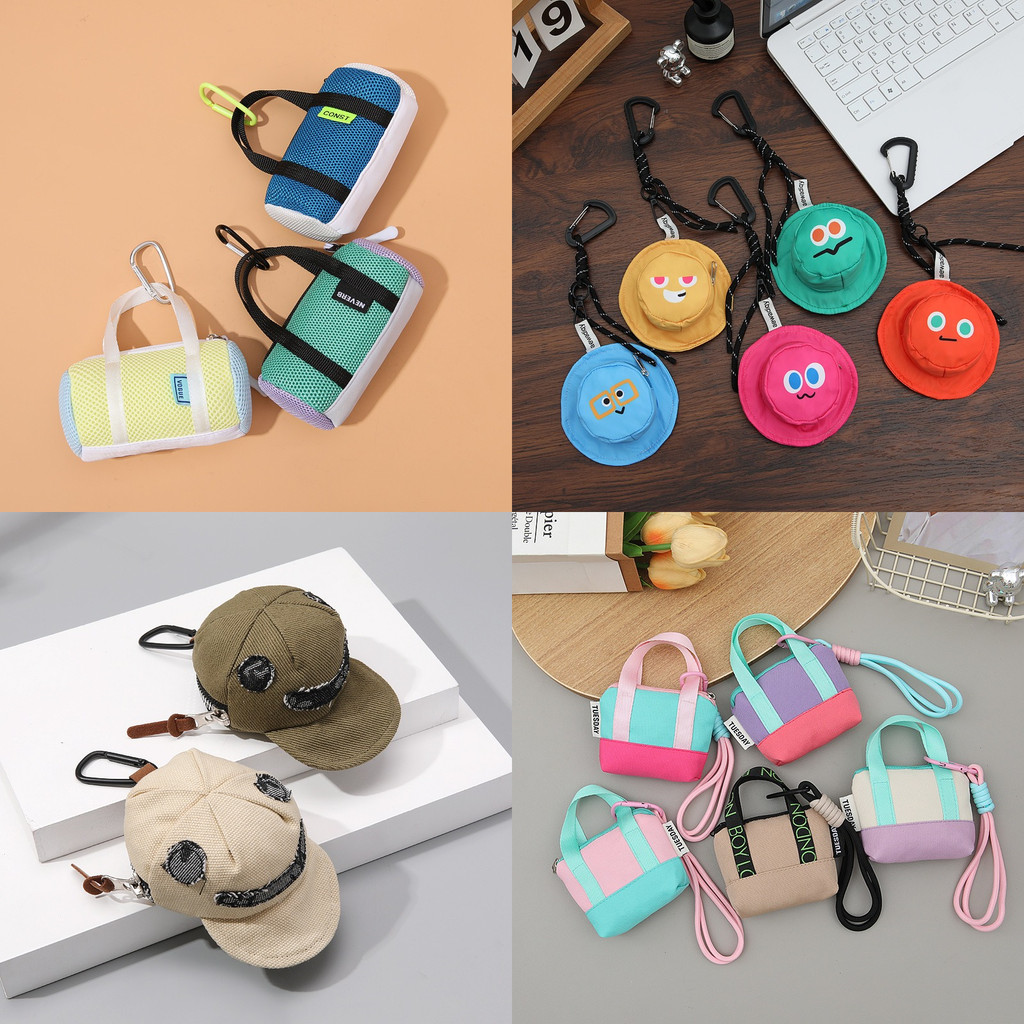 Jual [LOGU] Gantungan Tas Mini Lucu Bentuk Tas Olahraga Emoji dan Topi ...
