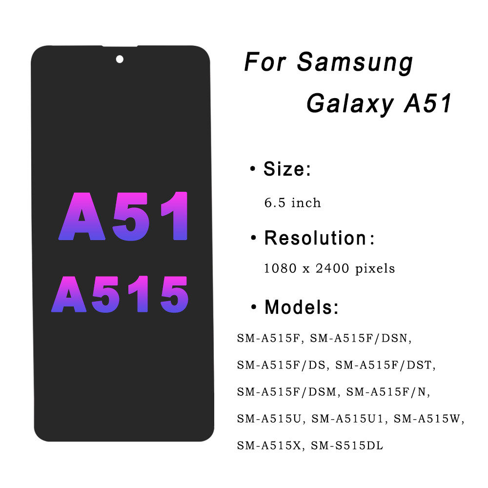 Jual A51 4G AMOLED LCD For Samsung Galaxy A51 A515 SM-A515F/DS splay ...