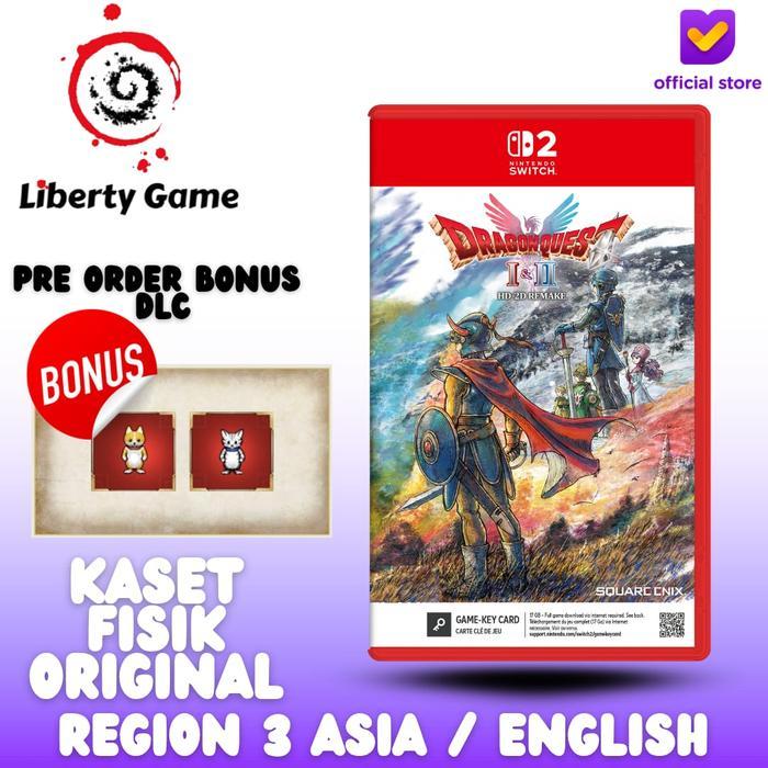 Jual Nintendo Switch 2 Dragon Quest I & II HD-2D Remake / Dragon Quest 1 2 HD 2D Remake / NS2 ...