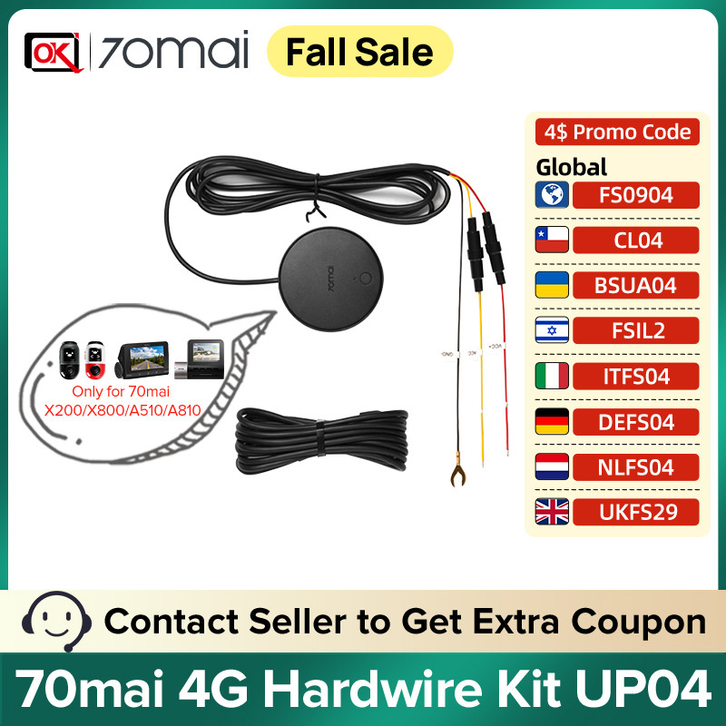 Jual 70mai 4G Hardwire Kit UP04 Only for 70mai Dash Cam Omni X200 ...