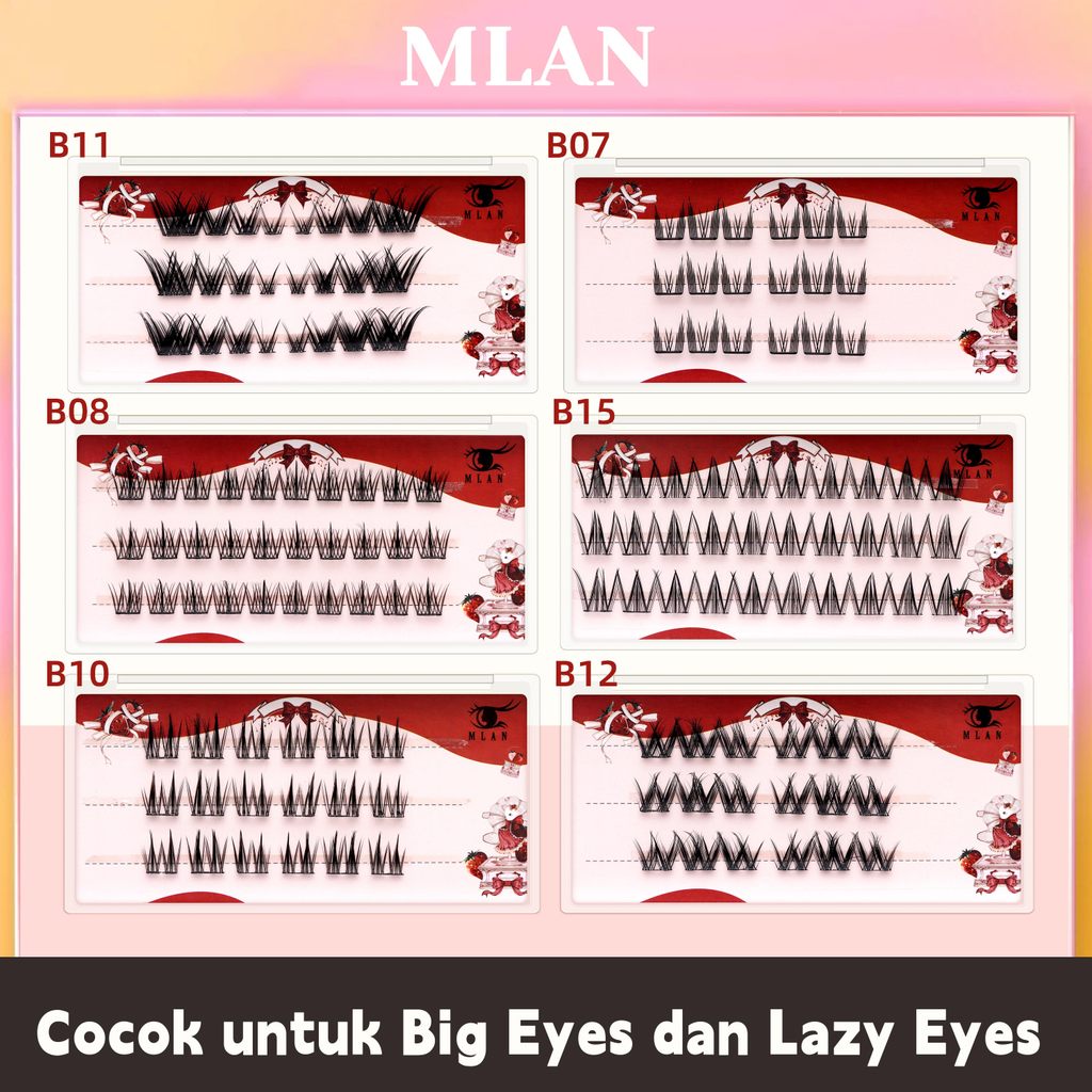 Jual MLAN Tanpa Lem Natural - Bold Bulumata Palsu Serat Kapas Hitam ...