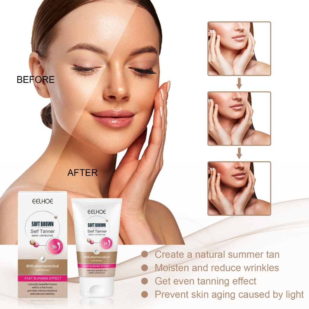Jual EELHOE Self Tanning Cream 30ml - Self Tanner Tanning Sunscreen ...
