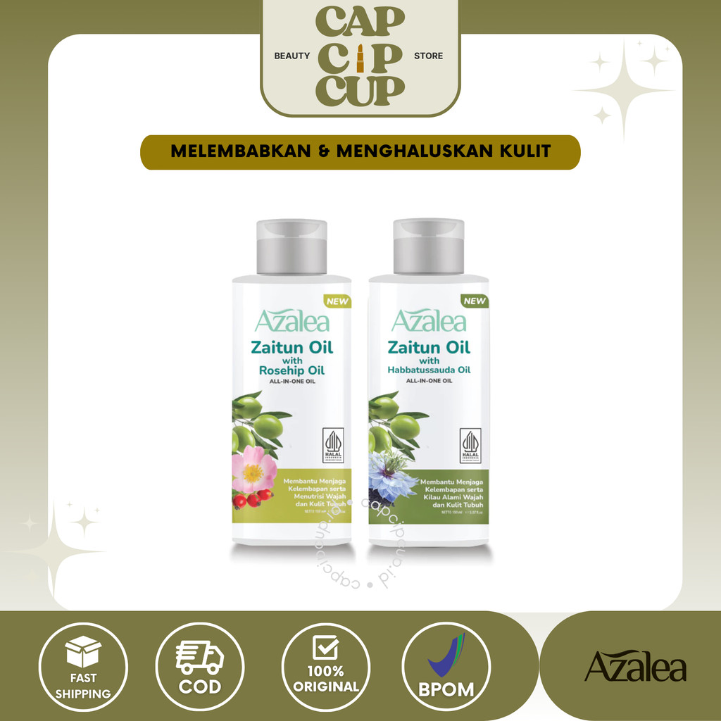 Jual CAP - AZALEA Zaitun Oil with Habbatussaudah Oil | Rose Hip Oil 150 ...