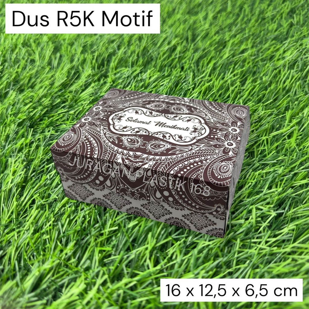 Jual Dus Kue R5K Cetak Motif Batik / Box Kotak Snack Roti Makanan ...