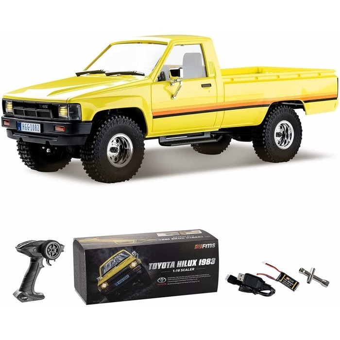 Jual FMS 1:18 RTR TOYOTA HILUX (YELLOW) #11816 | Shopee Indonesia