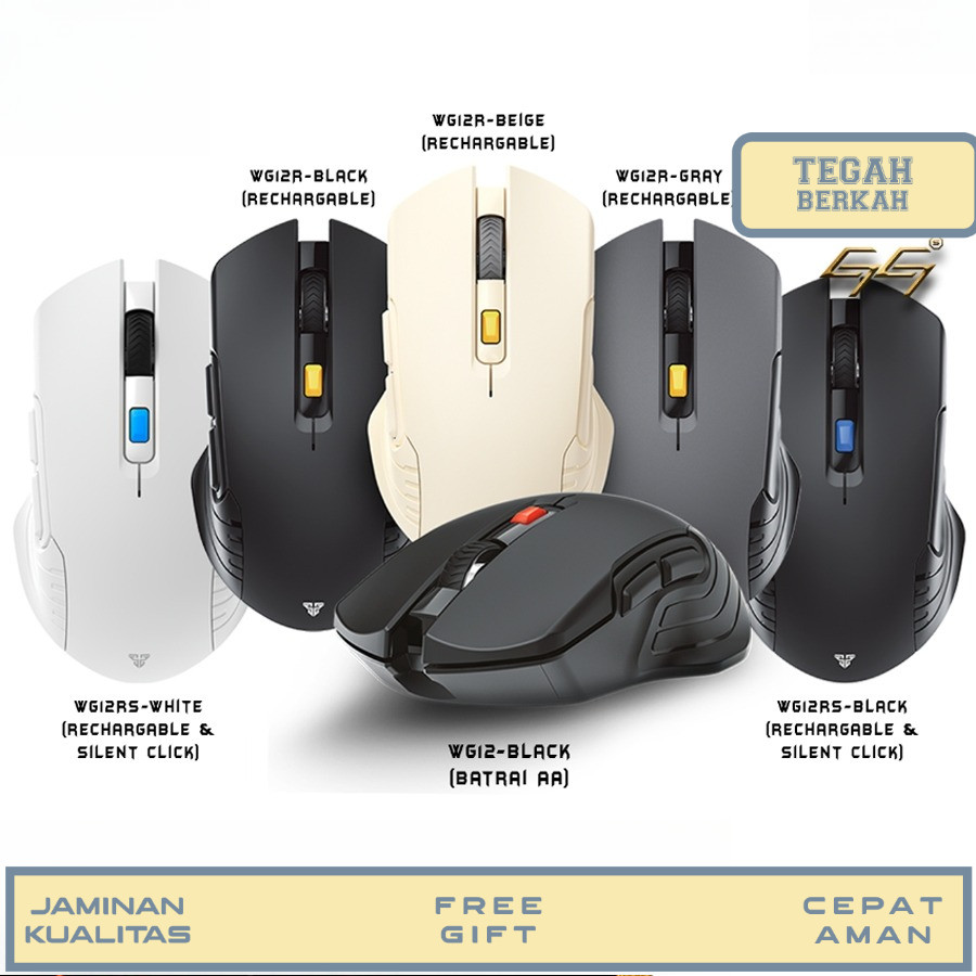 Jual Fantech Raigor Gen III WG12 WG12R WG12RS Mouse Gaming Wireless ...