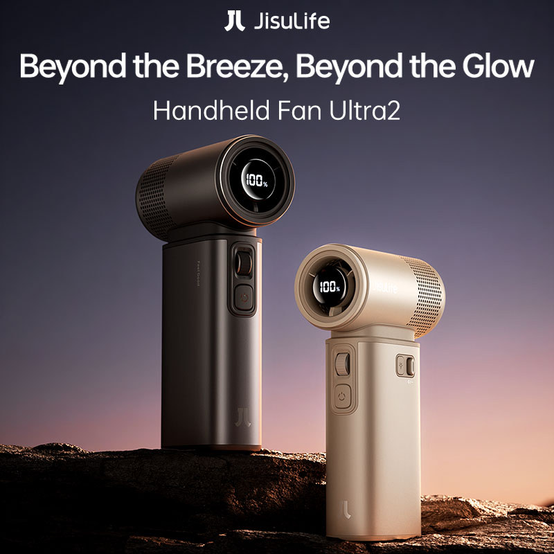 Jual JISULIFE Handheld Fan Ultra 2, Powerful Turbo Jet Fan, 100 Speeds ...