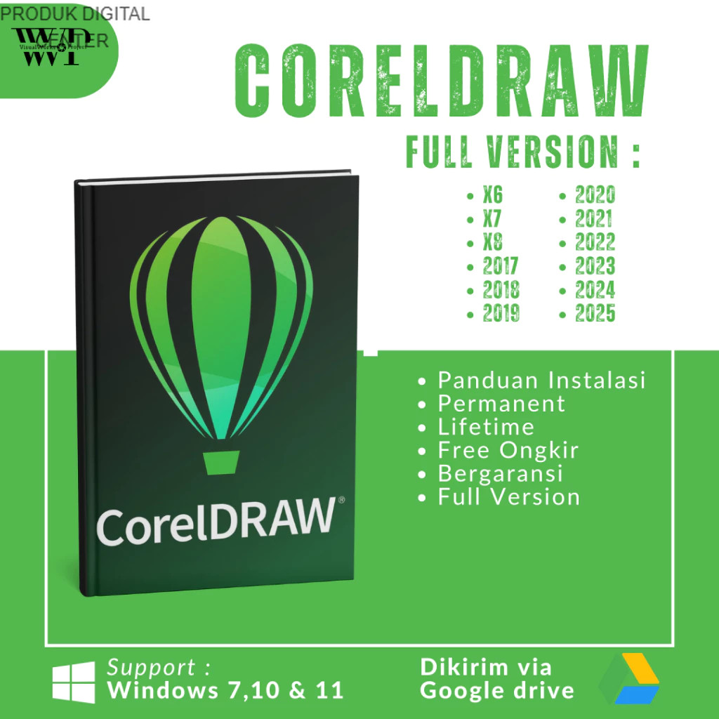 Jual CorelDRAW Graphics Suite 2025 2024 2023 2022 2021 2020 2019 2018 ...