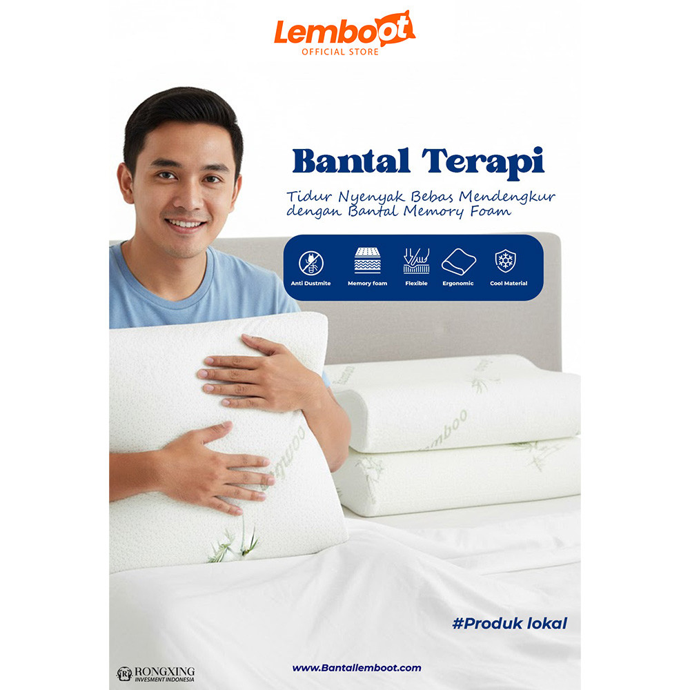 Jual RESTREA Bantal Kesehatan Tidur Contour Memory Foam Pillow | Shopee ...