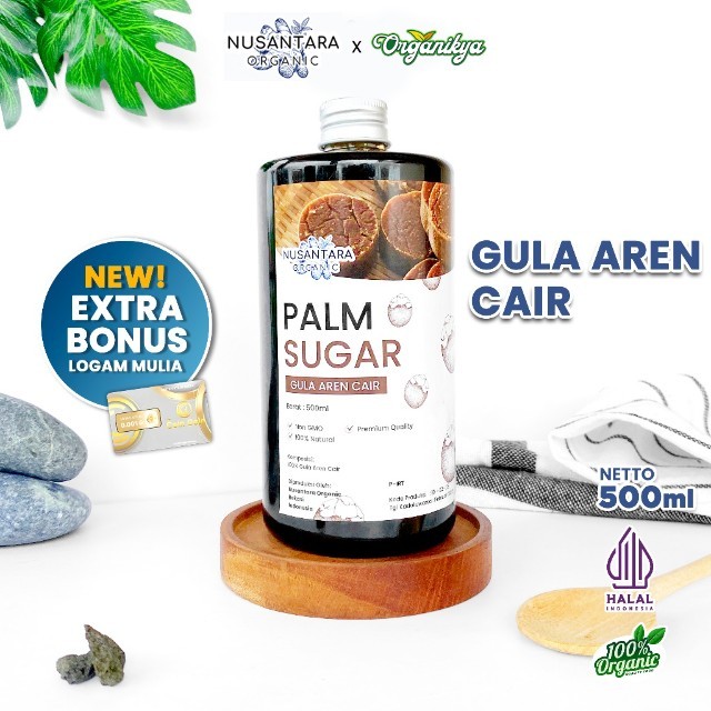 Jual Nusantara Organic Gula Aren Murni Cair Organik Premium Asli Liquid ...