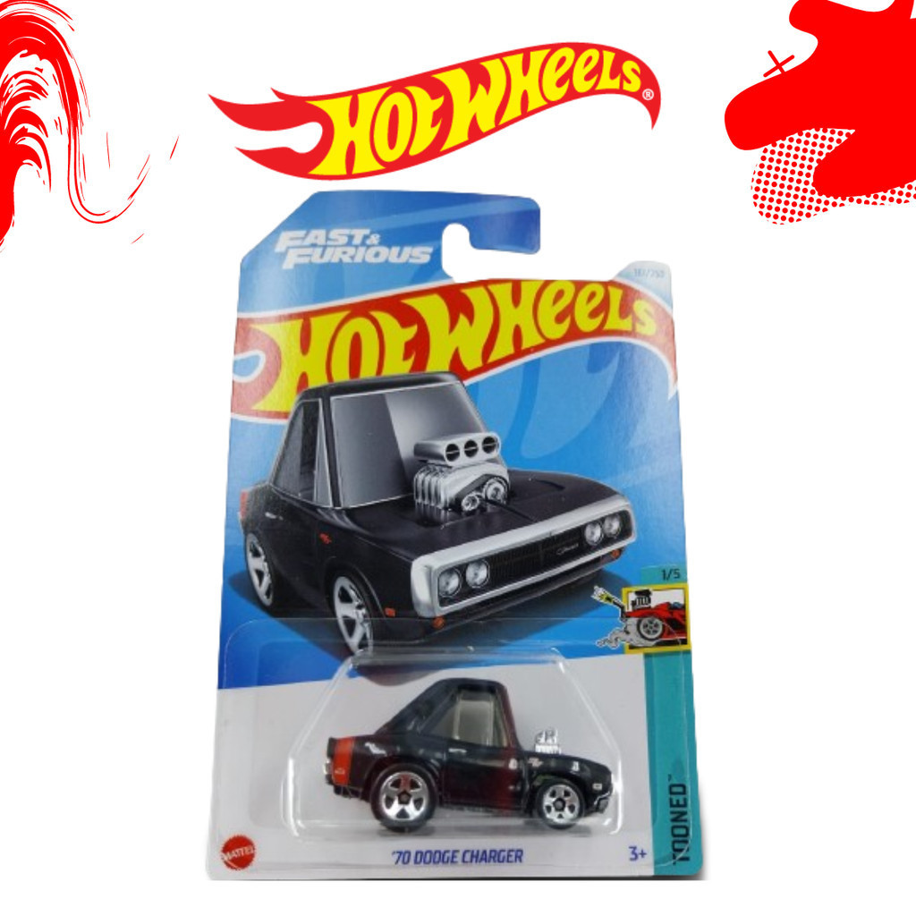 Jual Hot Wheels 70 Dodge Charger Tooned Baru List Merah Fast Furious FF ...