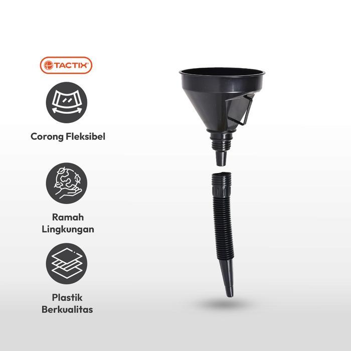 Jual Tactix Set 2 Pcs Corong Flexible - Hitam Funnel Penuang Air Corong ...