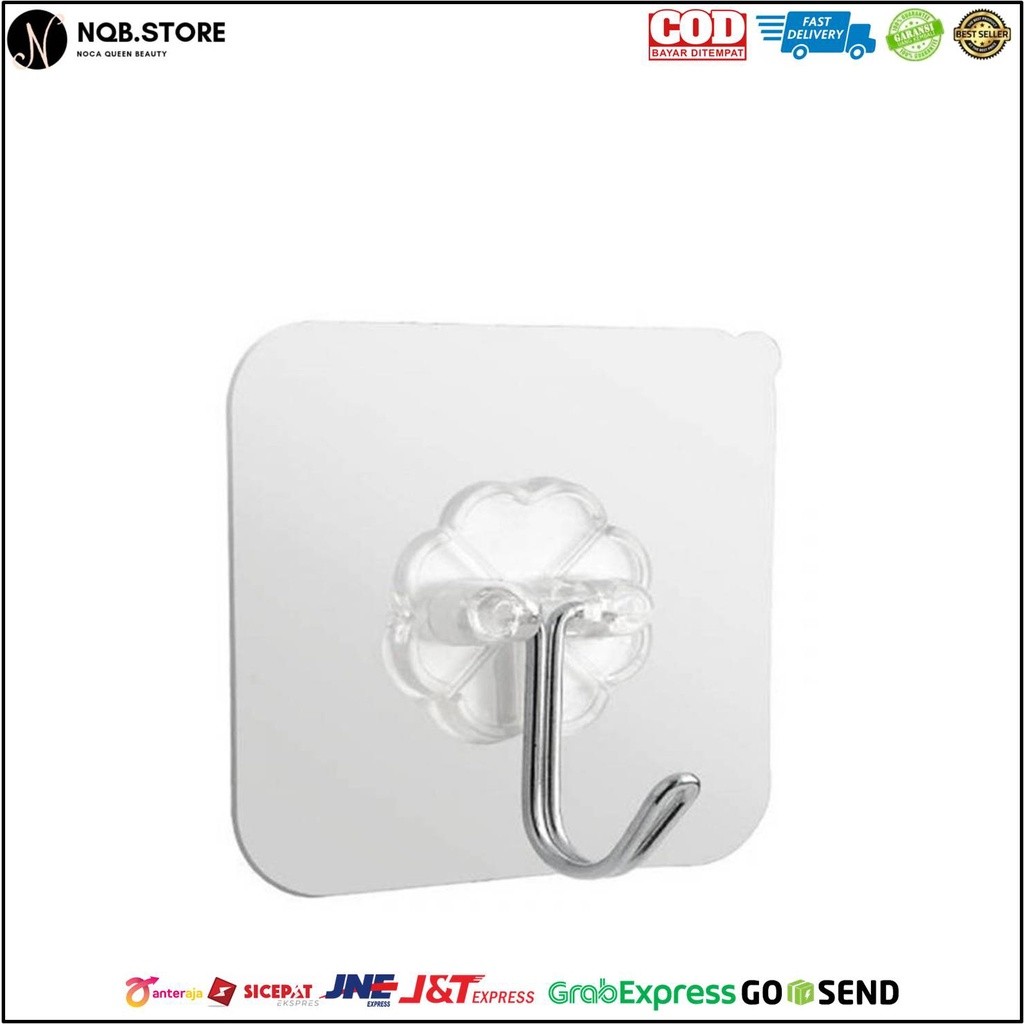 Jual NQB - Gantungan HOOK Tempel Kait Dengan Perekat Untuk Kamar Mandi ...