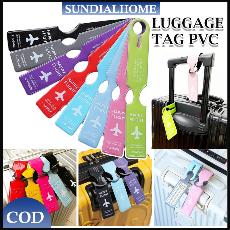 Jual Laber Nama Tas/Luggage Tag Travel/ Name Tag Koper PVC/Liontin ...