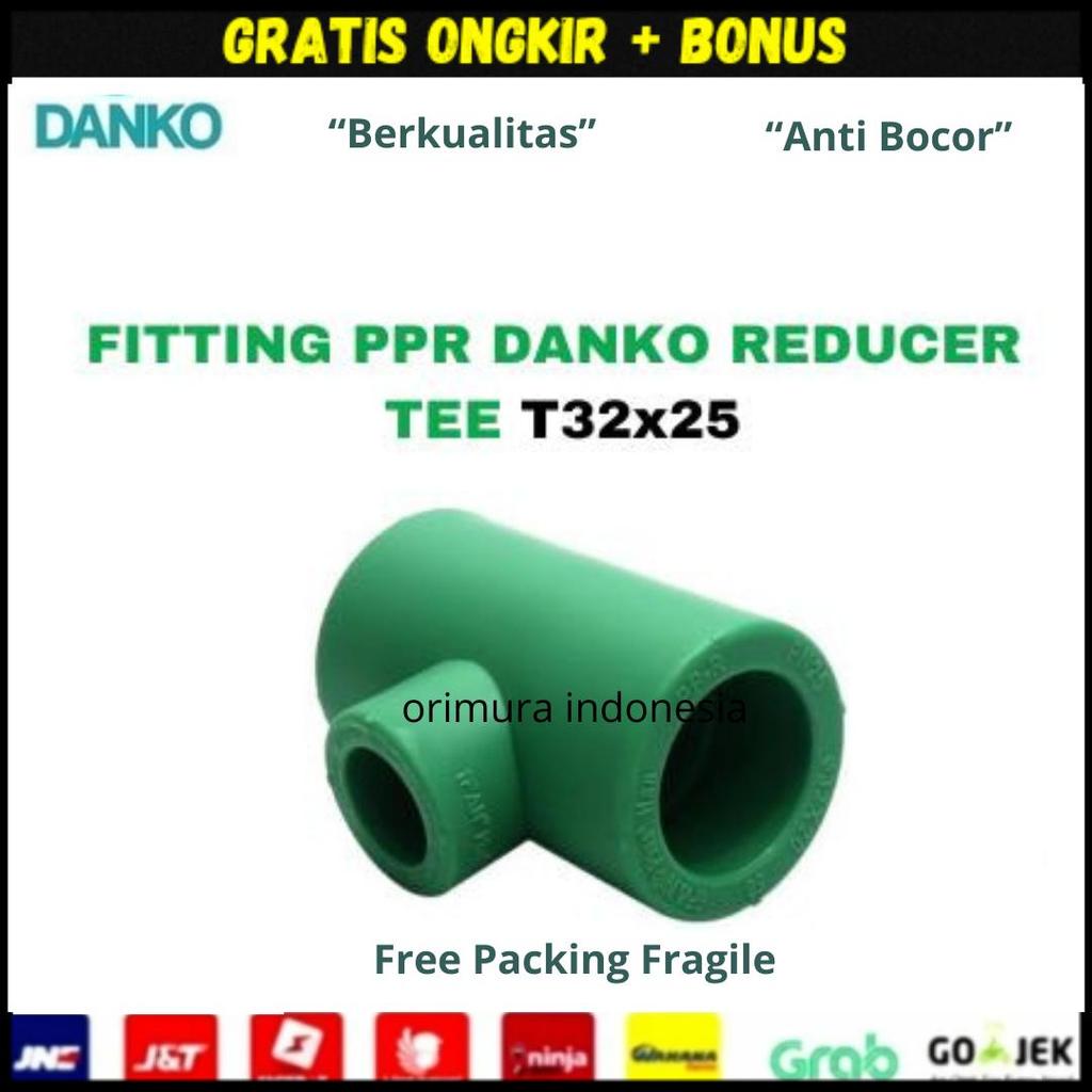 Jual Danko Fitting Pipa PPR Tee Reducer – Ukuran 1/2 ke 1 Inch – T32x25 ...