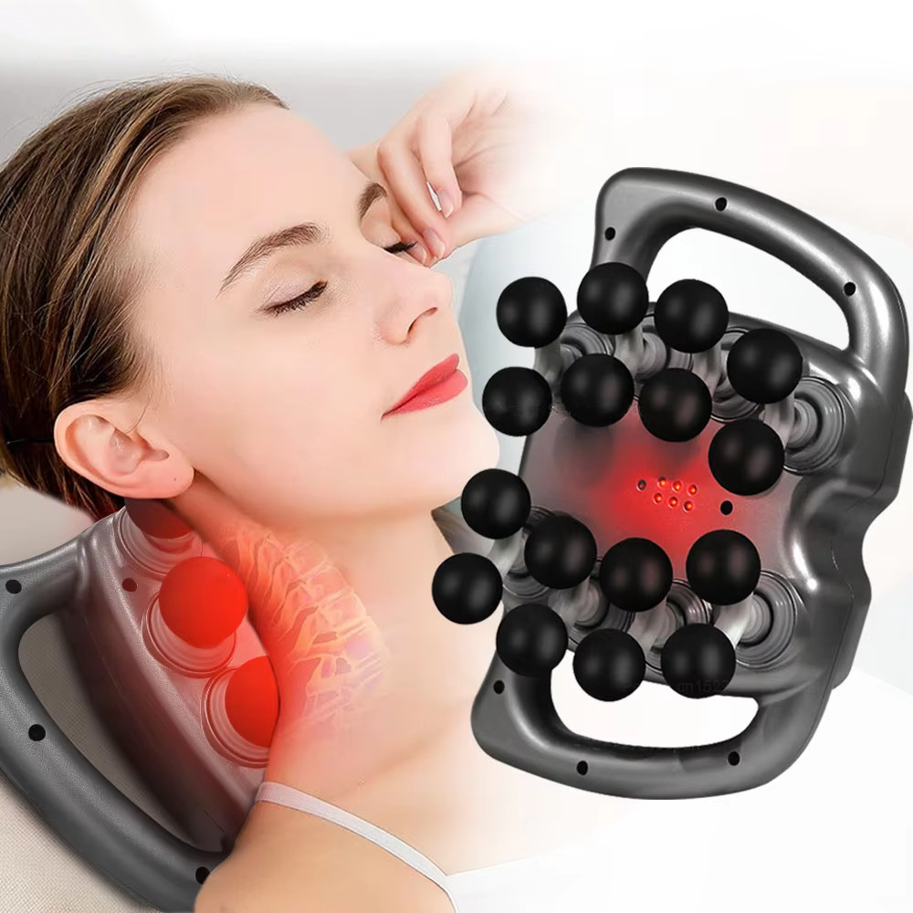 Jual 16 Heads Muscle Massage Gun, Full Body Massager 9 Modes & 99 ...