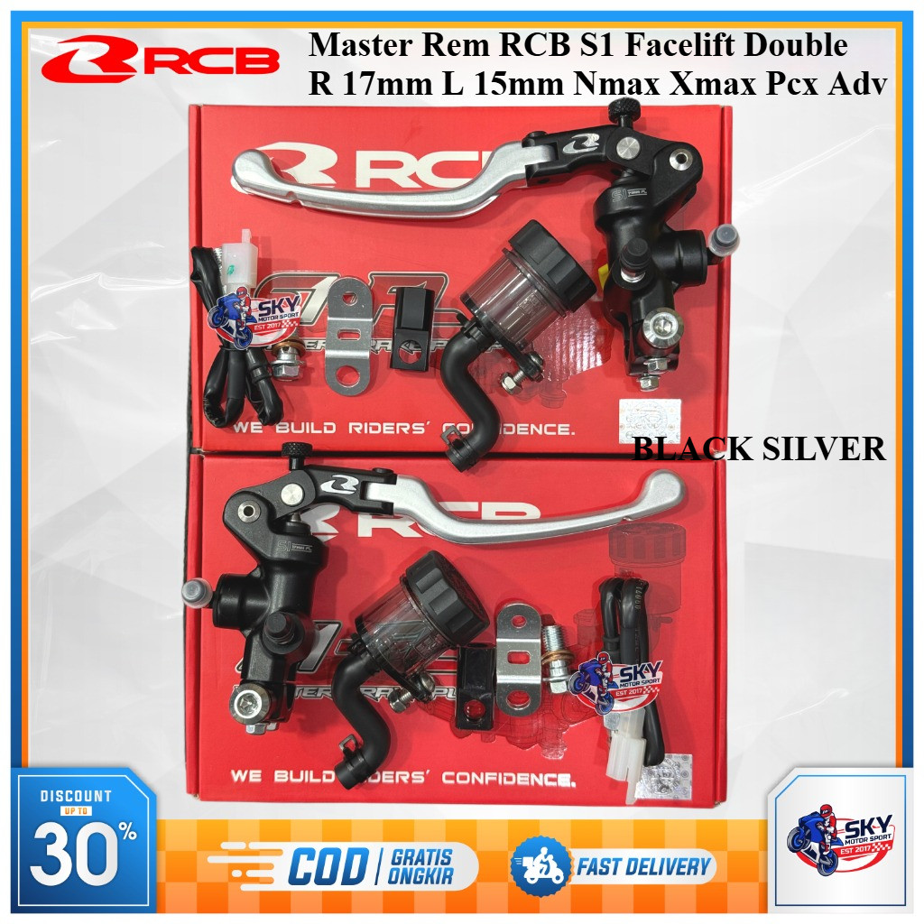 Jual Master Rem S1 Facelift RCB R 17mm & L 15mm Nmax Xmax Pcx Adv Vario ...