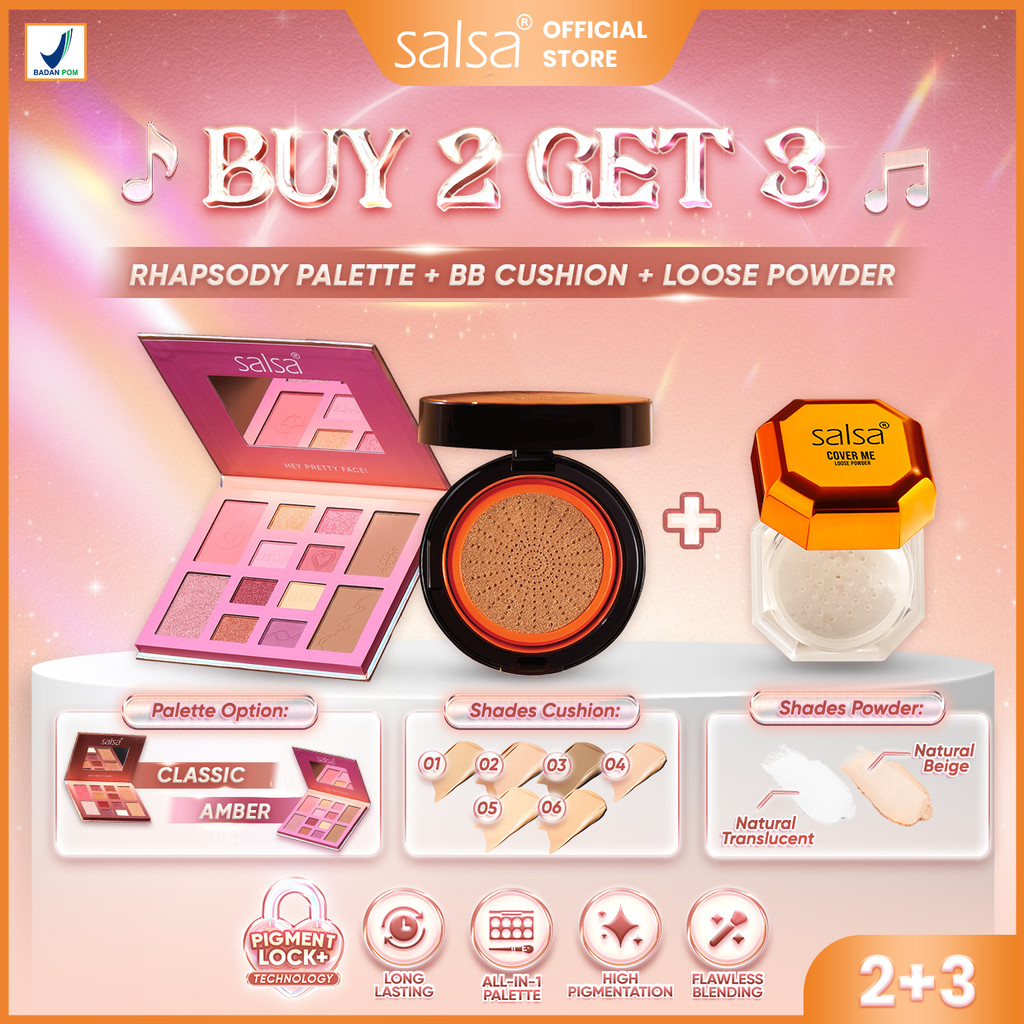 Jual [BUY 2 GET 3] SALSA Luminous Perfect Makeup Set - Rhapsody Face ...