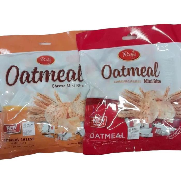 Jual Richy Oatmeal Mini Bites 250gr Rasa Original / Cheese | Shopee ...