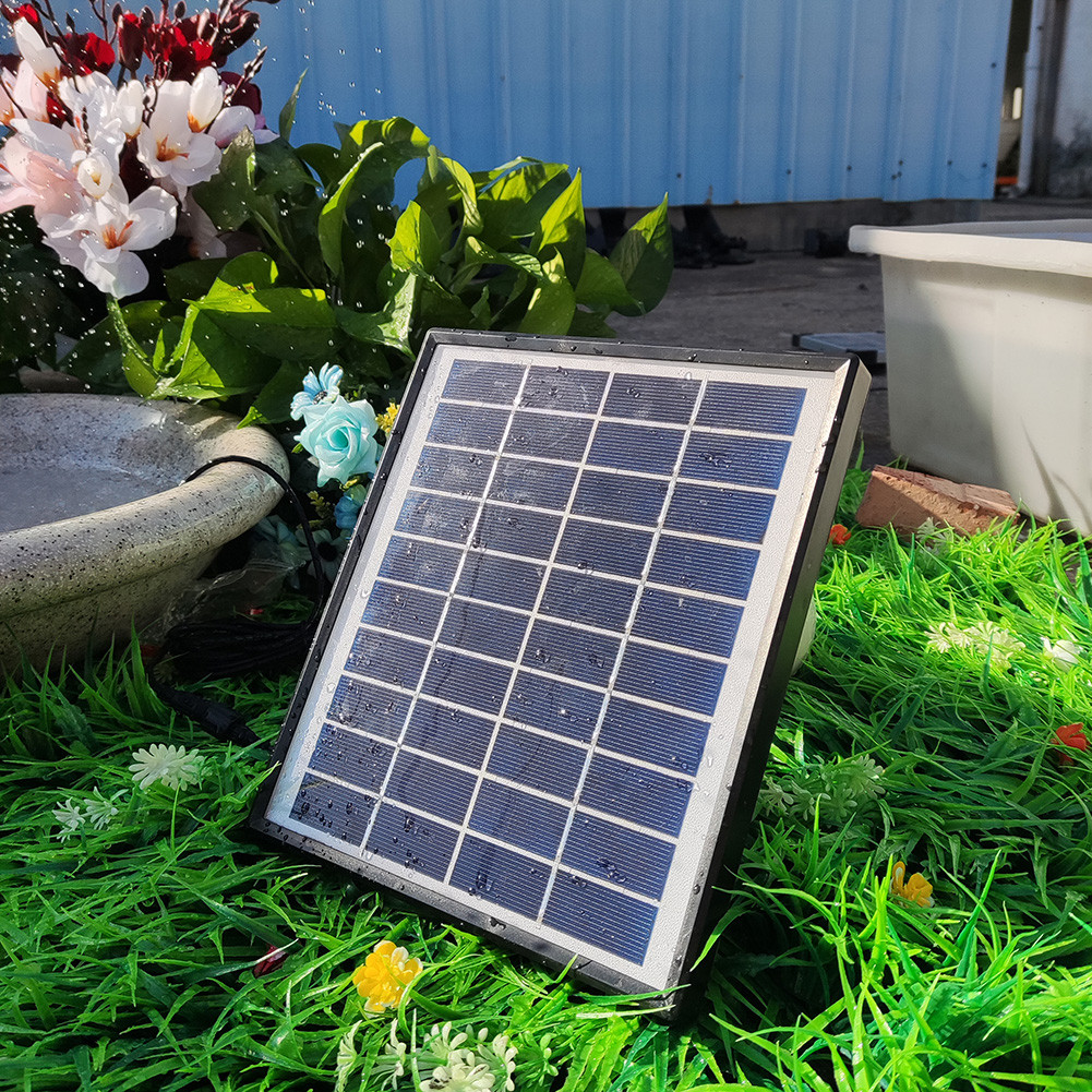 Jual 6.5W Solar Water Pump Kit with 8 Nozzles Solar Bird Bath Fountain ...
