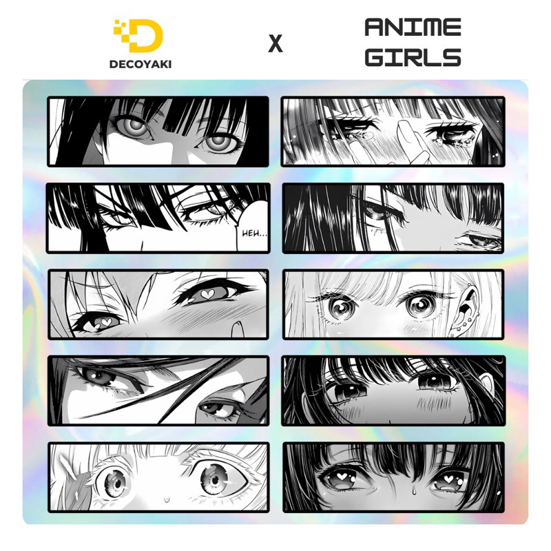 Jual Sticker Slap Hologram Anime Eyes, Stiker Hologram Anime Eyes ...