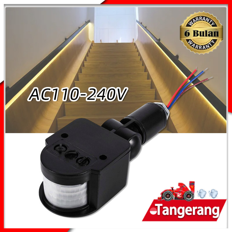 Jual Sensor Gerak Inframerah AC110-240V Infrared Pir Detector Indoor ...