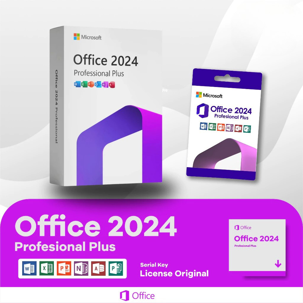 Jual 100% Ori! License Office 2024 Professional Plus Original Serial ...