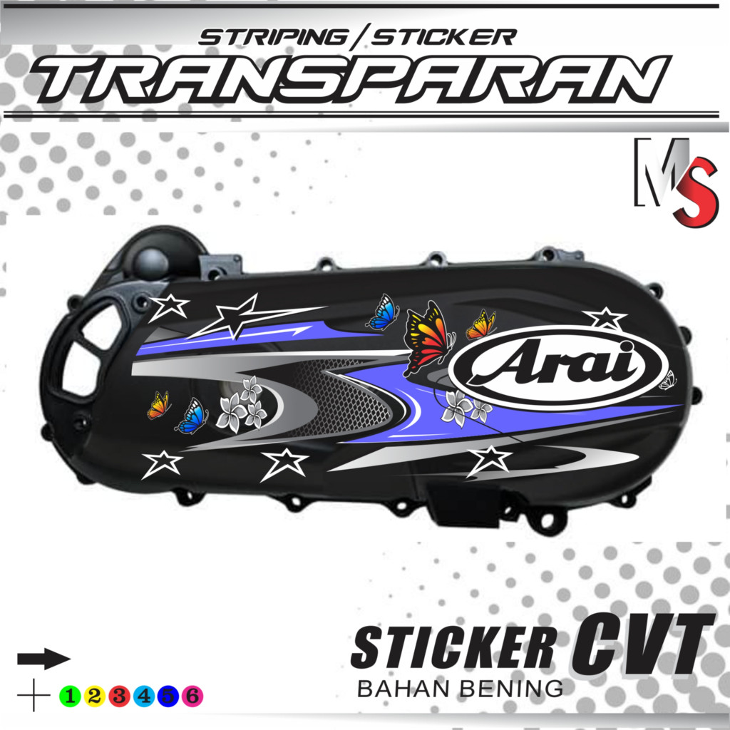 Jual Stiker Transparan UV Awet Tahan Kimia All Motor || Stiker ...