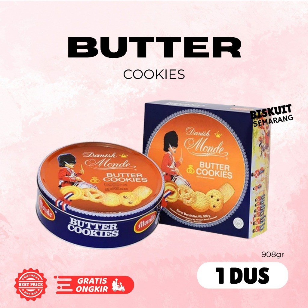 Jual Monde Butter Cookies Biskuit 908gr Monde Butter Cookies Blue 1 ...