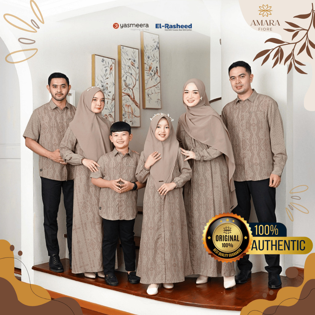 Jual Baju Seragam Lebaran Keluarga Terbaru Sarimbit Andalusia 2026 ...